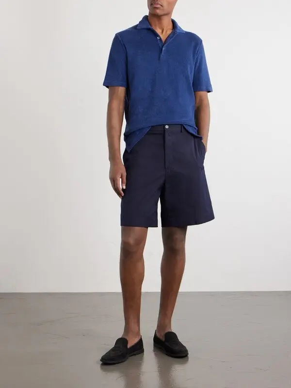 Fedeli Mondial Cotton-terry Polo Shirt