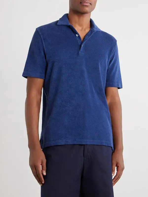 Fedeli Mondial Cotton-terry Polo Shirt