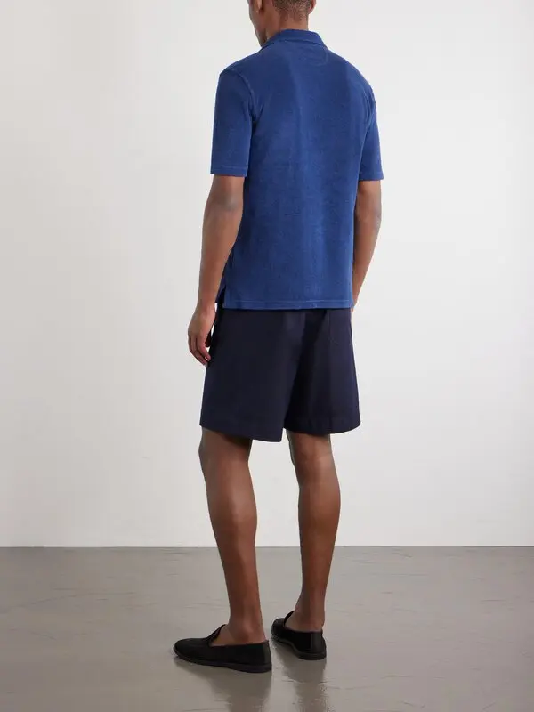 Fedeli Mondial Cotton-terry Polo Shirt
