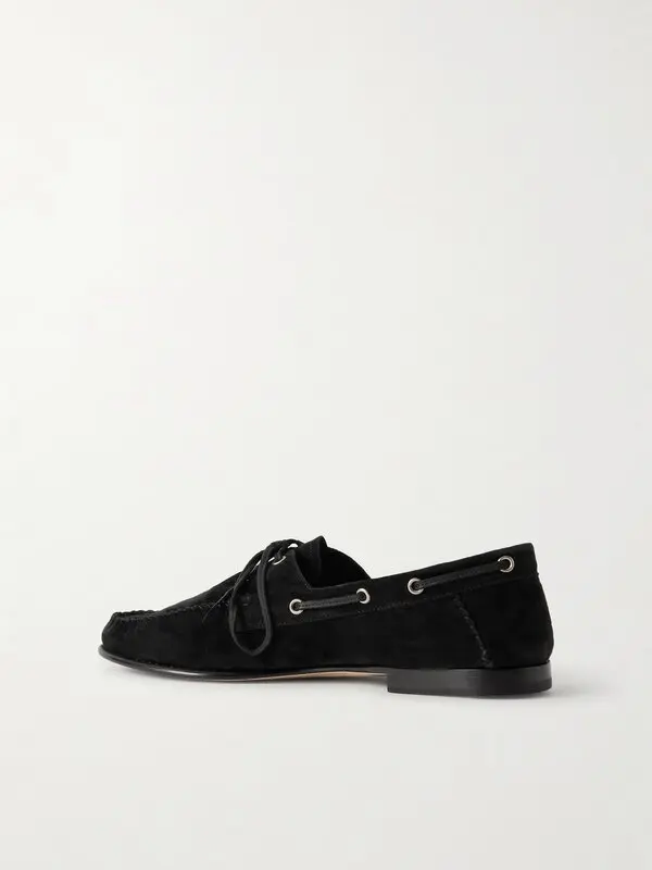 TOM FORD Theo Suede Boat Shoes