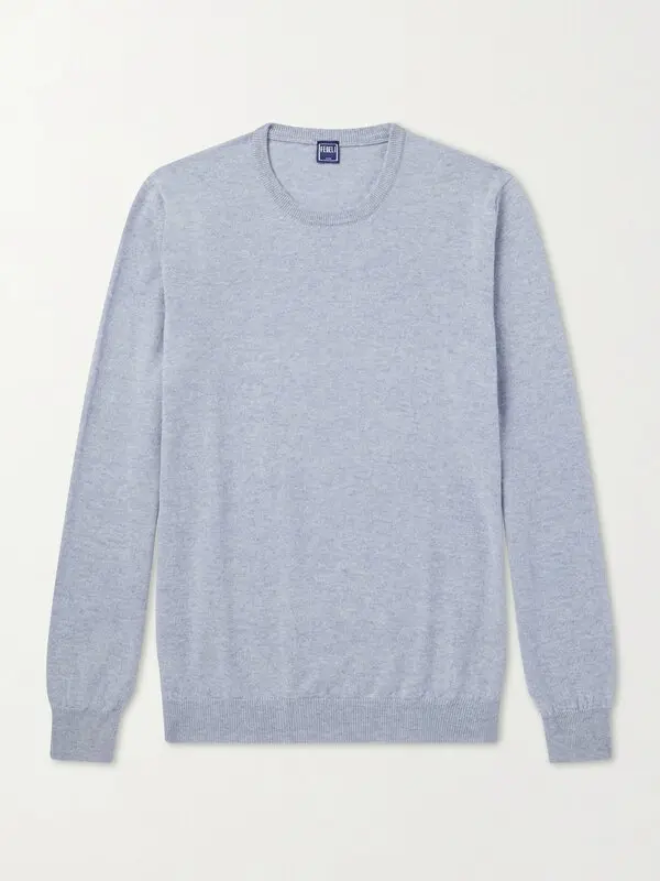 Fedeli One-ply Cashmere Crewneck Sweater
