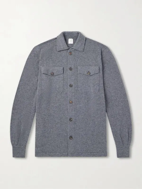 Eleventy Cashmere Knitted Overshirt