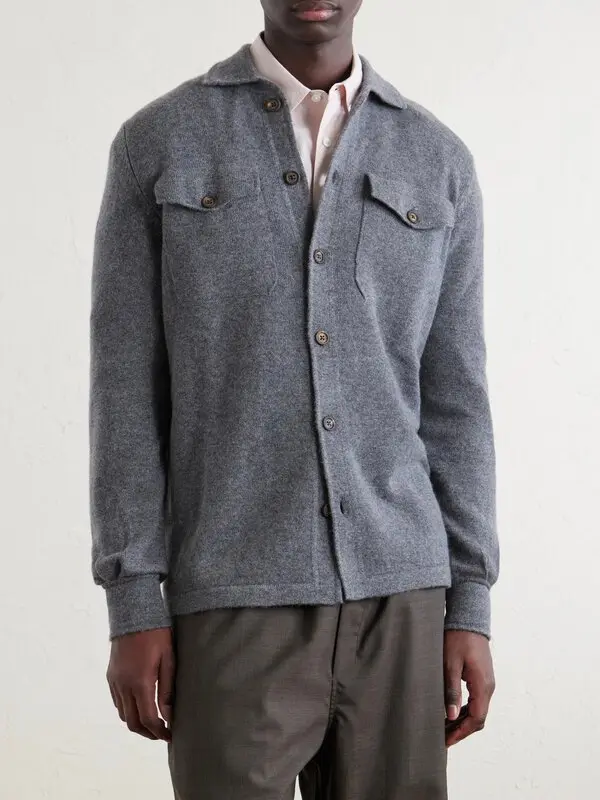 Eleventy Cashmere Knitted Overshirt