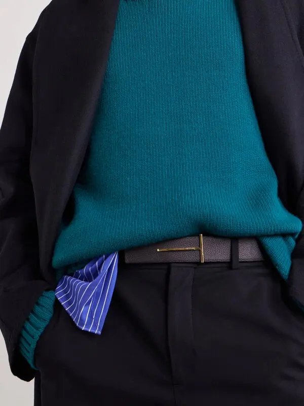 TOM FORD 3.8cm Full-grain Leather Belt