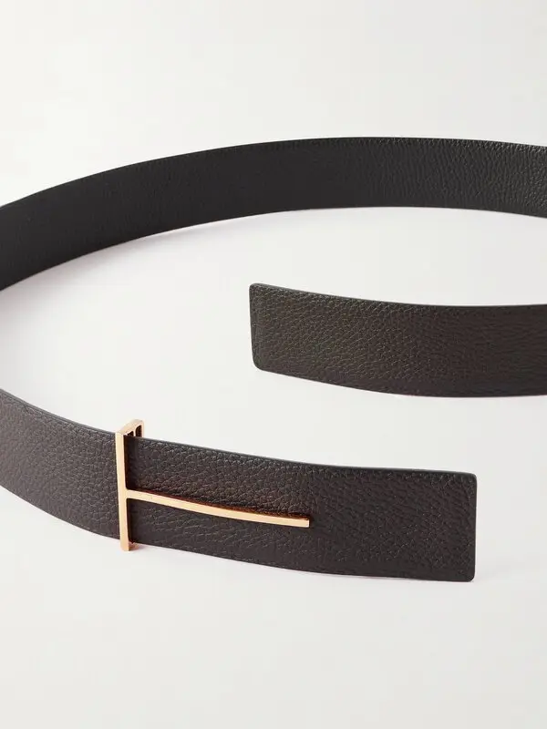 TOM FORD 3.8cm Full-grain Leather Belt