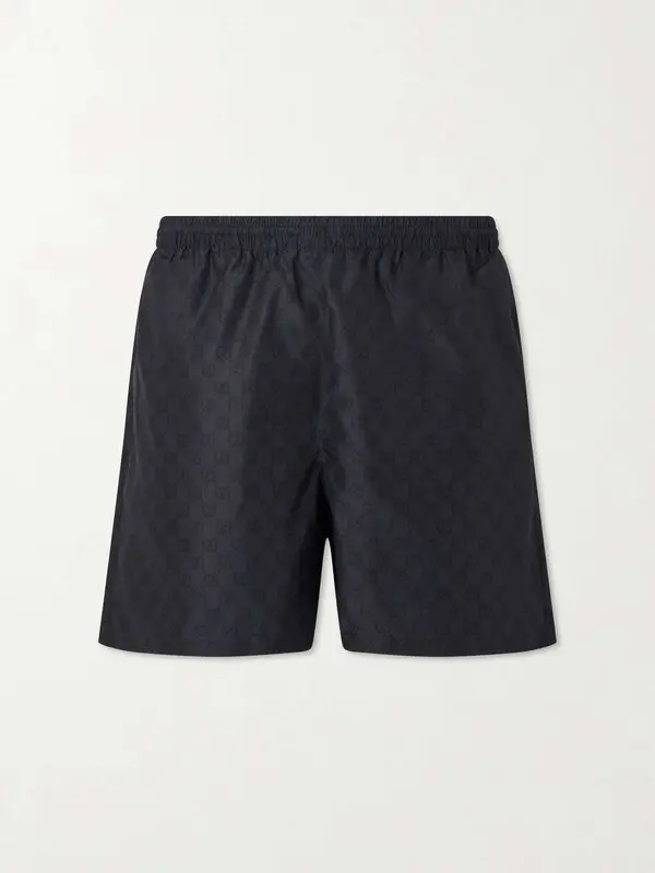 Gucci Gg Supreme Shell Swim Shorts - Black