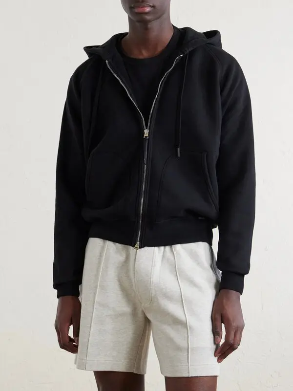 TOM FORD Slim-fit Cotton-jersey Zip-up Hoodie