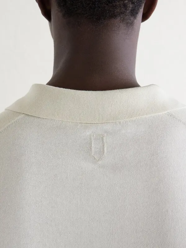 Canali Cotton And Silk-blend Polo Shirt
