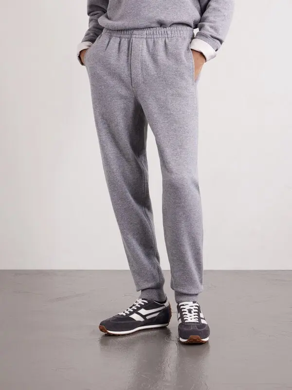 TOM FORD Tapered Cashmere And Cotton-blend Sweatpants