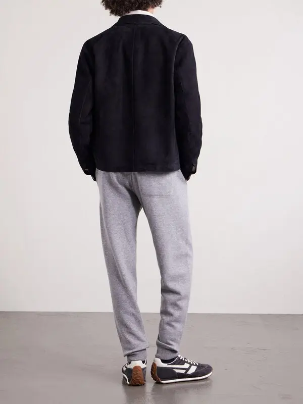 TOM FORD Tapered Cashmere And Cotton-blend Sweatpants