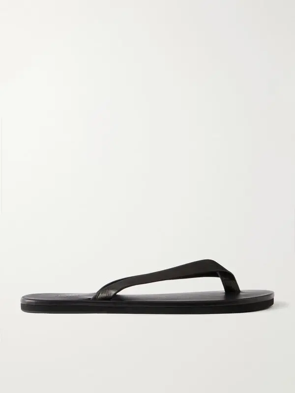 Auralee Leather Flip Flops