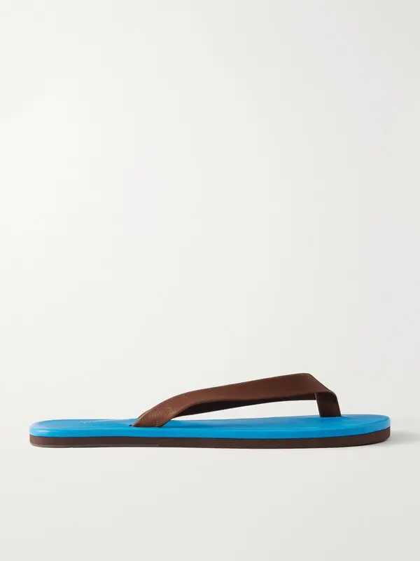 Auralee Leather Flip Flops