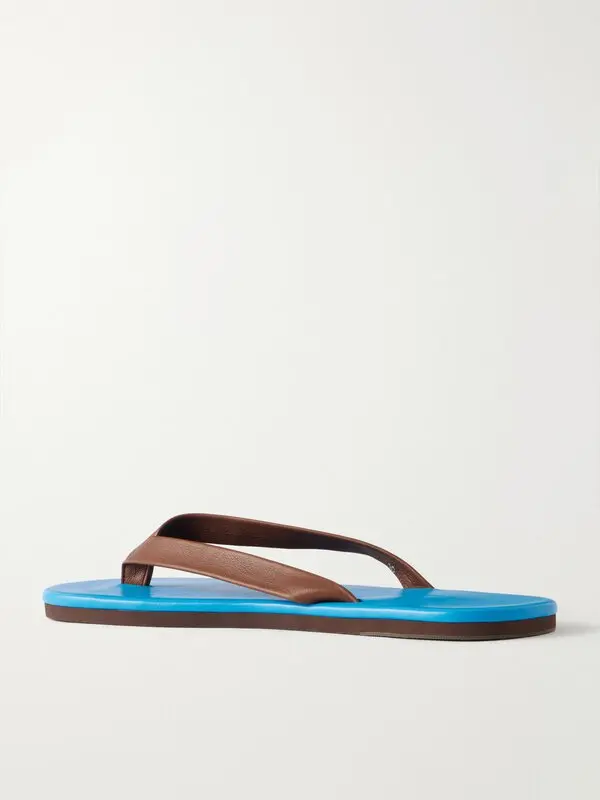Auralee Leather Flip Flops
