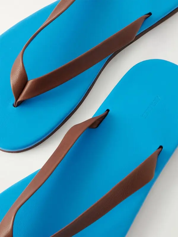 Auralee Leather Flip Flops