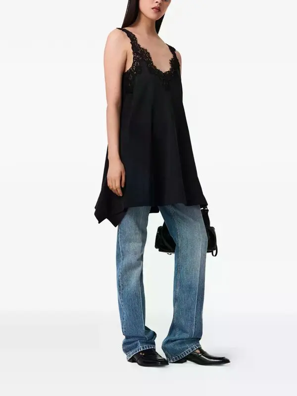 Stella McCartney Lace-trim Mini Dress - Black