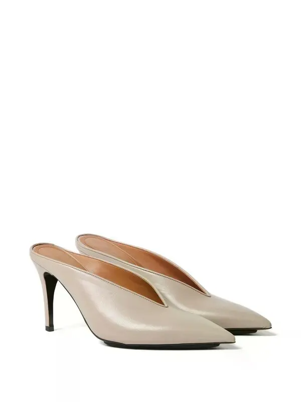 Stella McCartney Pointed-toe V-cut Mules