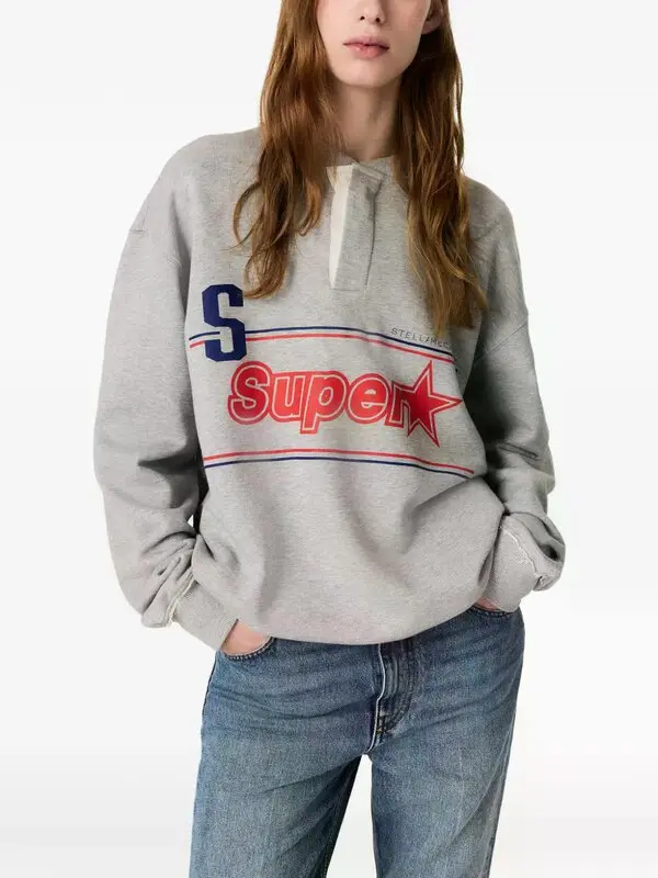 Stella McCartney Drop Shoulder Sweatshirt - Grey