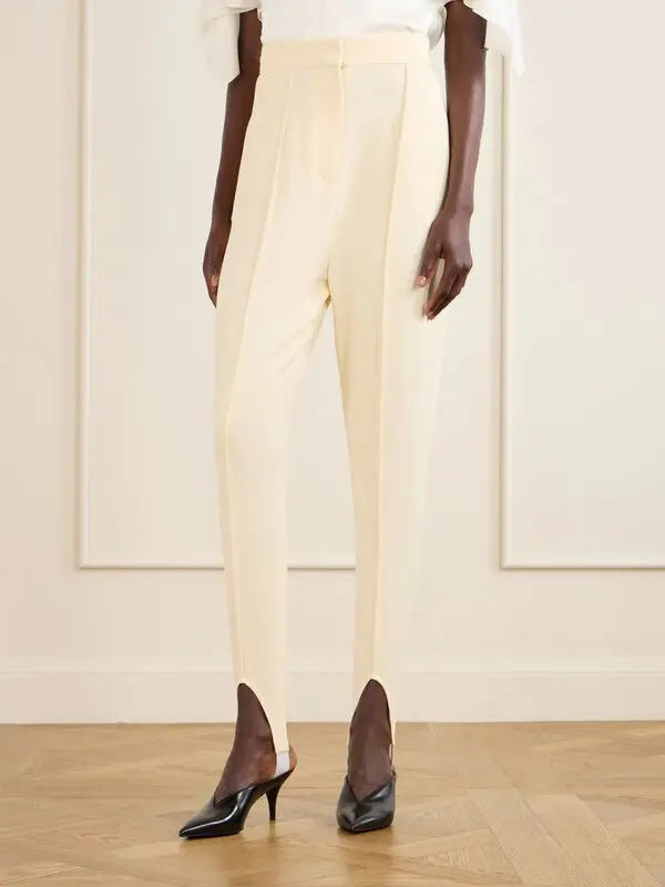 Stella McCartney High-rise Jersey Stirrup Leggings - Neutrals