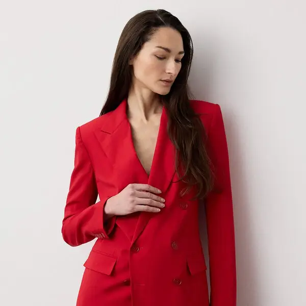 Ralph Lauren Ramona Double-breasted Wool-blend Jacket - Bright Red
