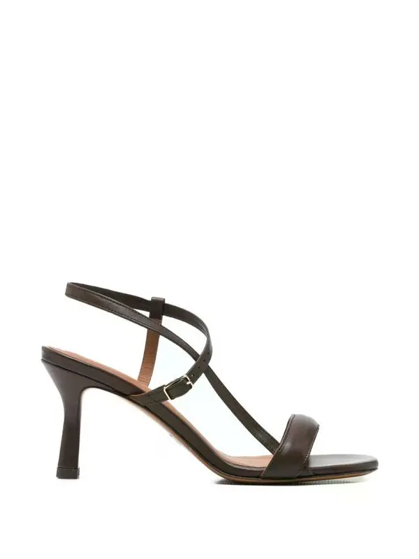 Maje Leather Crossover Strap Sandals