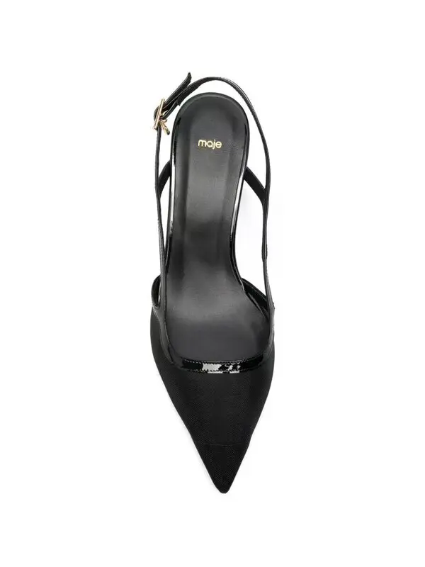 Maje Panelled Pointed-toe Pumps