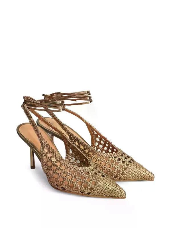 THE SELLER Woven Tie-fastening Pumps