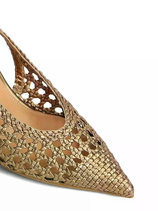 THE SELLER Woven Tie-fastening Pumps