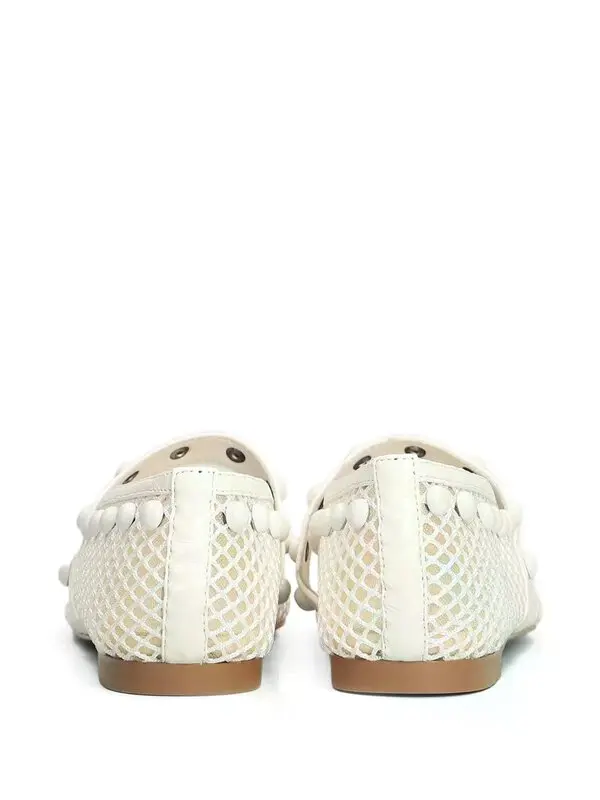 BIBI LOU Embellished Mesh Ballet Flats