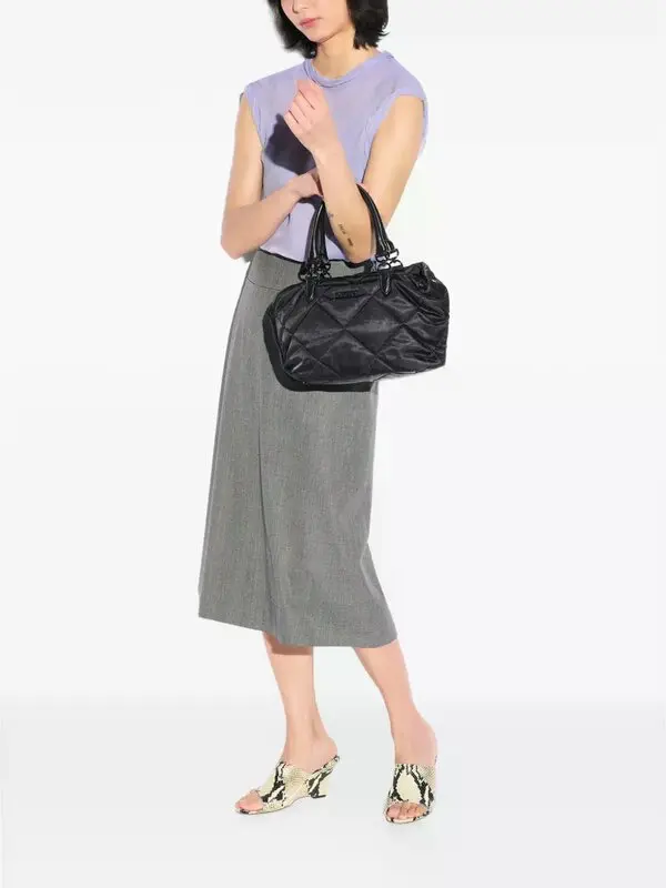 Mz Wallace Madison Quilted Small Tote Bag
