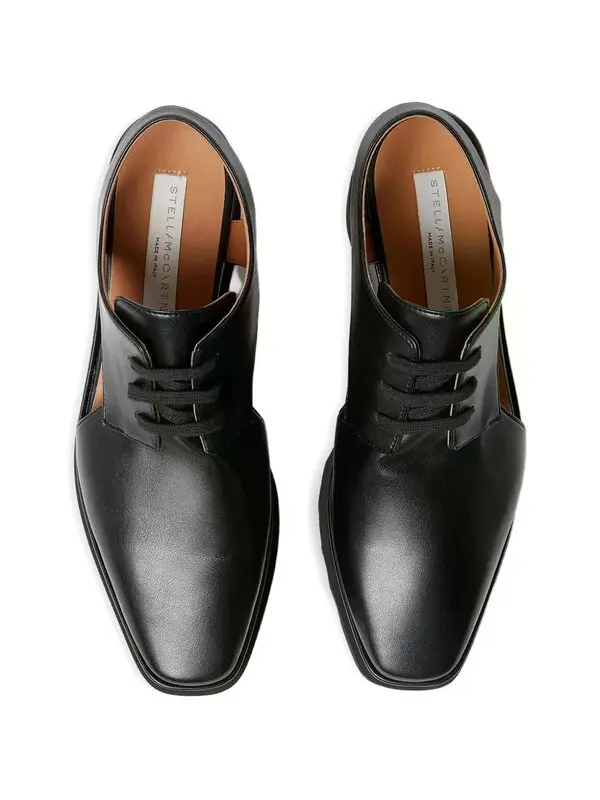 Stella McCartney Elyse Cut-out Wedge Derby Shoes