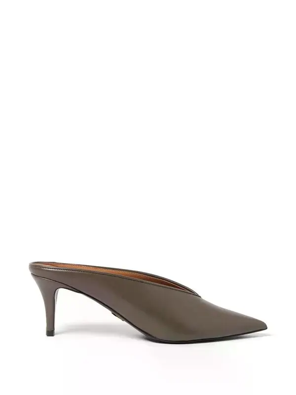 Stella McCartney Pointed-toe V-cut Mules - Brown