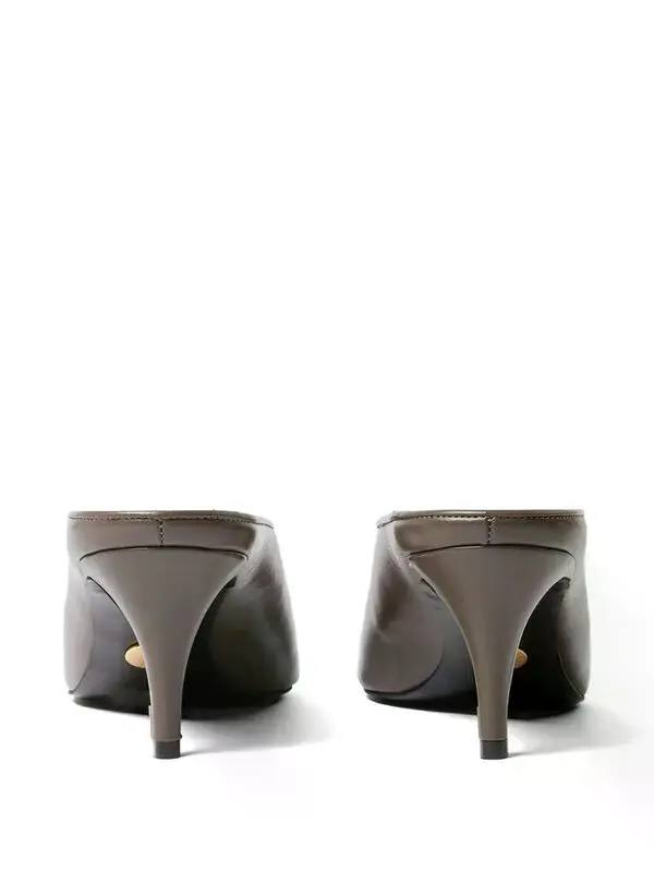 Stella McCartney Pointed-toe V-cut Mules - Brown