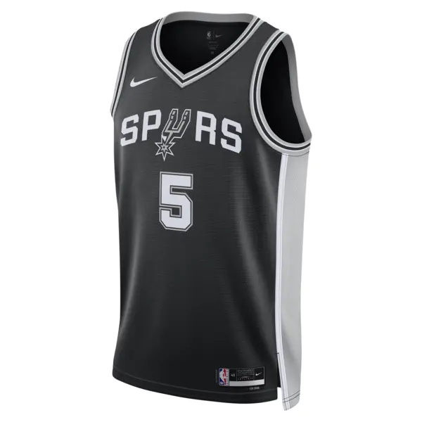 Nike San Antonio Spurs Icon Edition Dri-fit Nba Swingman Jersey - Black