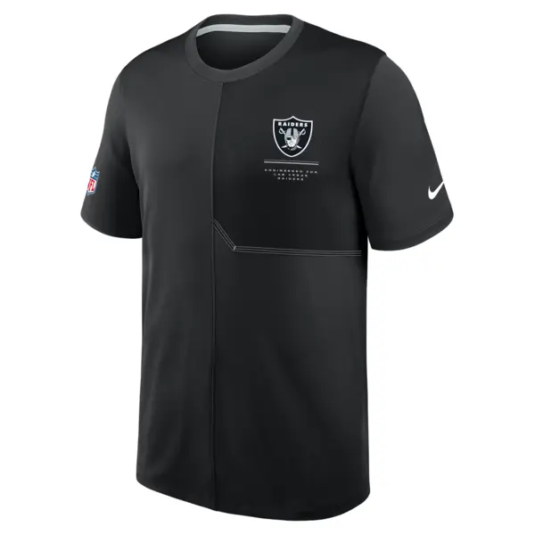 Nike Las Vegas Raiders Sideline Coach Dri-fit Nfl Top - Black