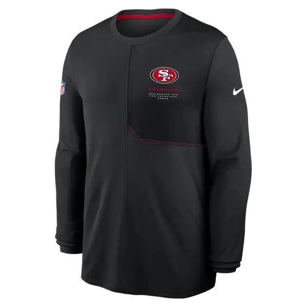 Nike San Francisco 49ers Long Sleeve Performance Top - Black