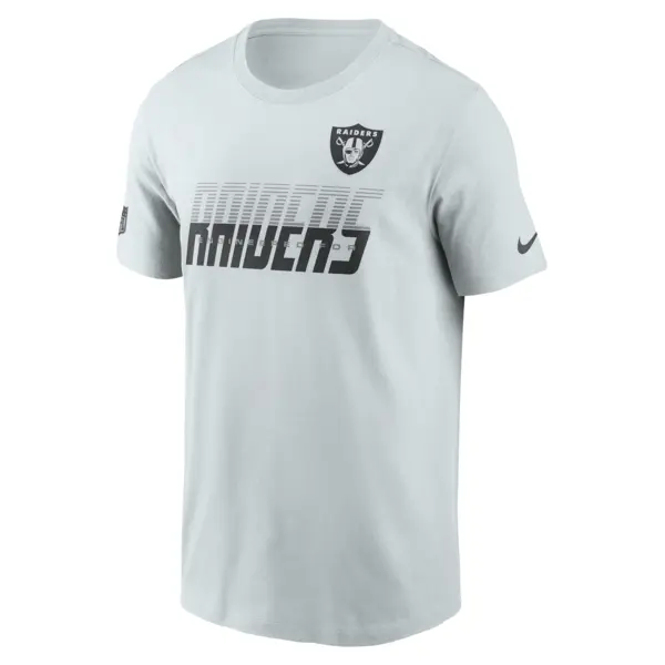 Nike Las Vegas Raiders Sideline Team Issue Dri-fit Nfl T-shirt - Grey