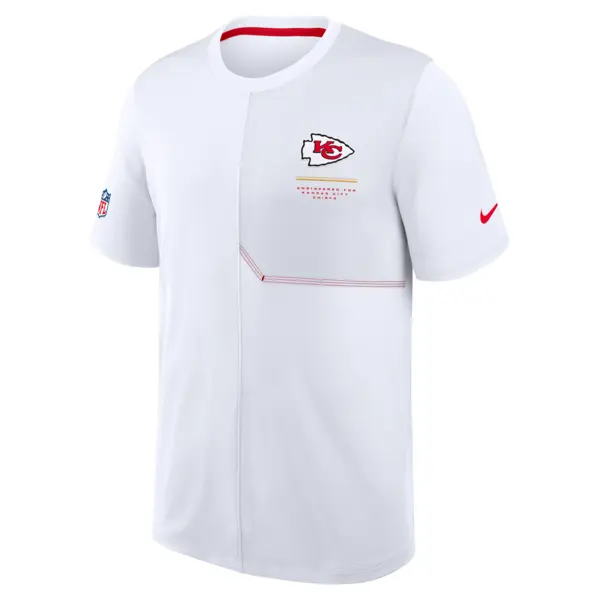 Nike Kansas City Chiefs Sideline Coach Dri-fit Nfl Top - White
