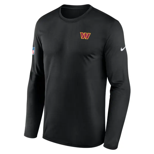 Nike Washington Commanders Legend Small Logo Long-sleeve T-shirt - Black