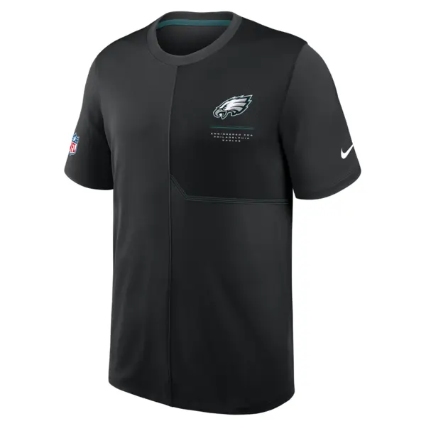 Nike Philadelphia Eagles Sideline Coach Dri-fit Nfl Top - Black