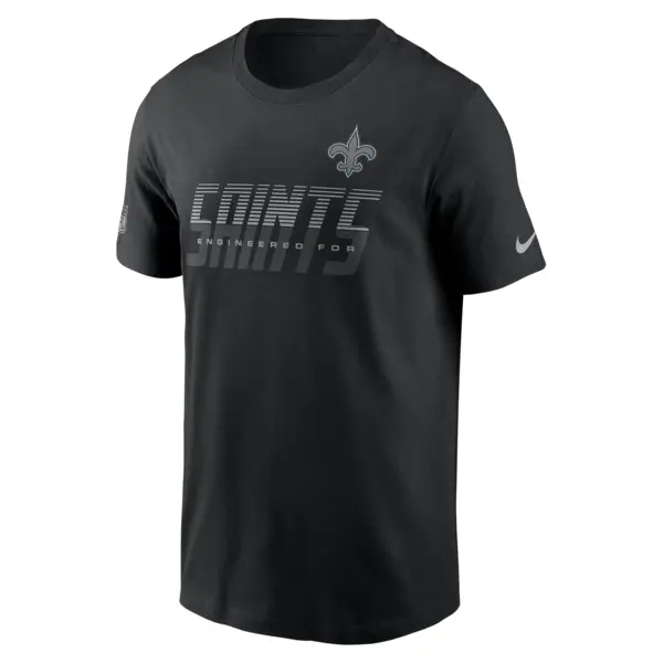 Nike New Orleans Saints Sideline Team Issue Dri-fit Nfl T-shirt - Black