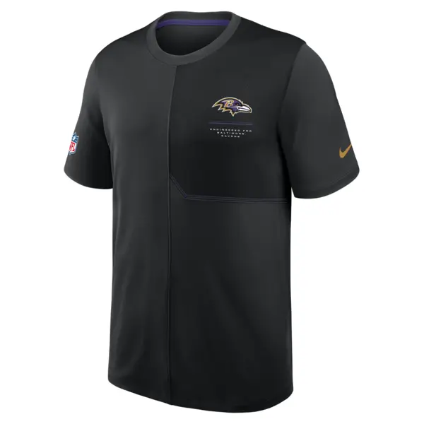 Nike Baltimore Ravens Sideline Coach Dri-fit Nfl Top - Black