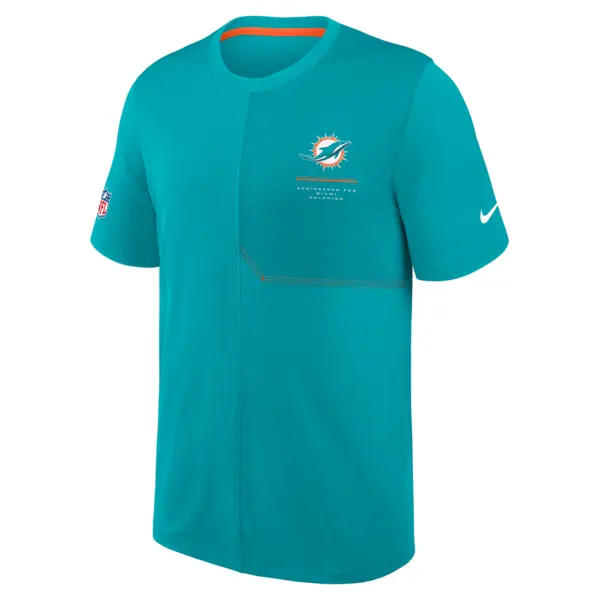 Nike Miami Dolphins Sideline Coach Dri-fit Nfl Top - Green