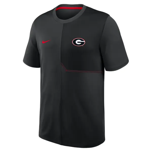 Nike Georgia Sideline Coach Dri-fit College Top - Black