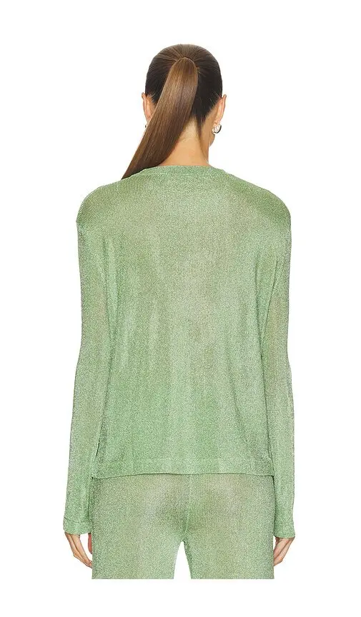 SEROYA Hana Metallic Knit Top