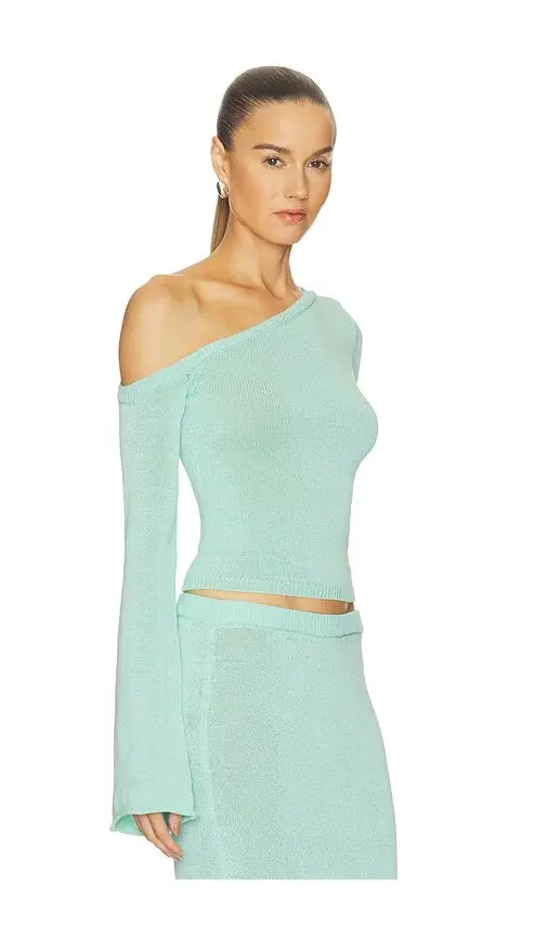 SEROYA Alivia One-shoulder Knit Top