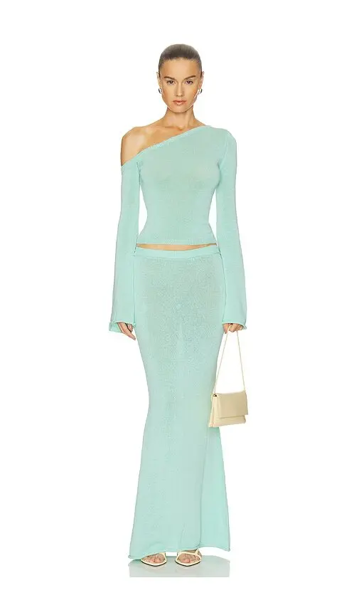 SEROYA Alivia One-shoulder Knit Top