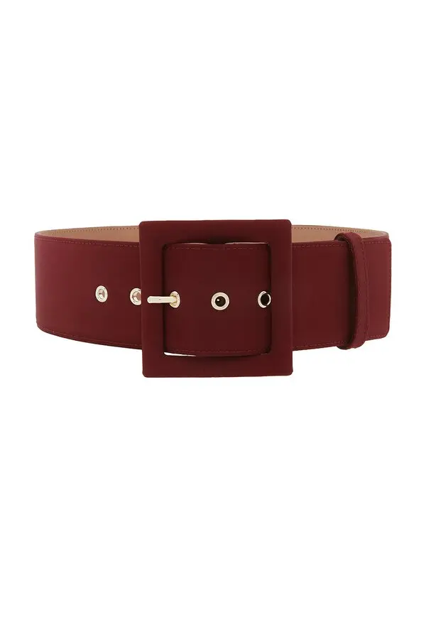 Carolina Herrera Silk Faille Icon Belt - Rioja