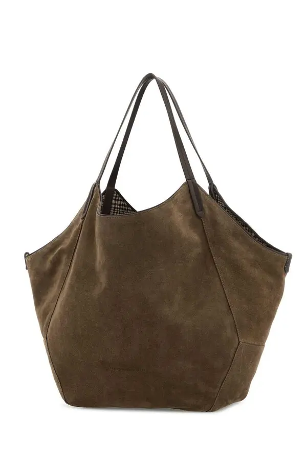 Brunello Cucinelli Suede Shopping Bag