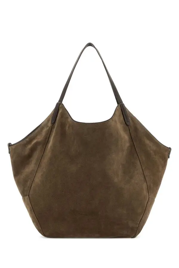Brunello Cucinelli Suede Shopping Bag - Brown