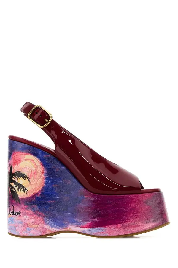 Chloé Tiziano Leather Maxime Wedges